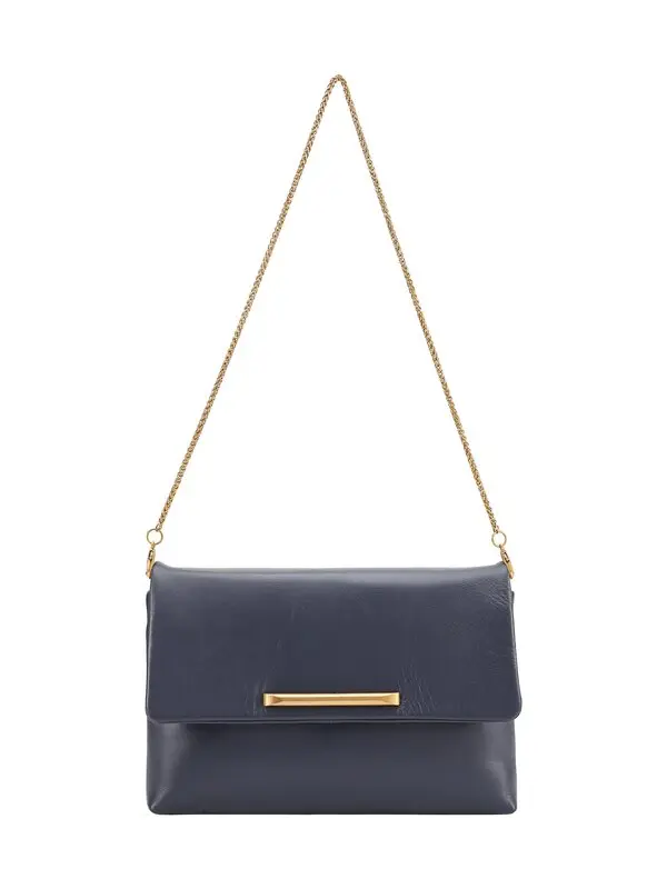 PAUL COSTELLOE Tilda Leather Clutch Overture - Blue