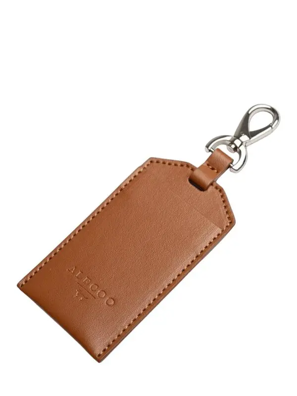 ALECOO Classy Poop Bag Holder Cognac Silver - Brown