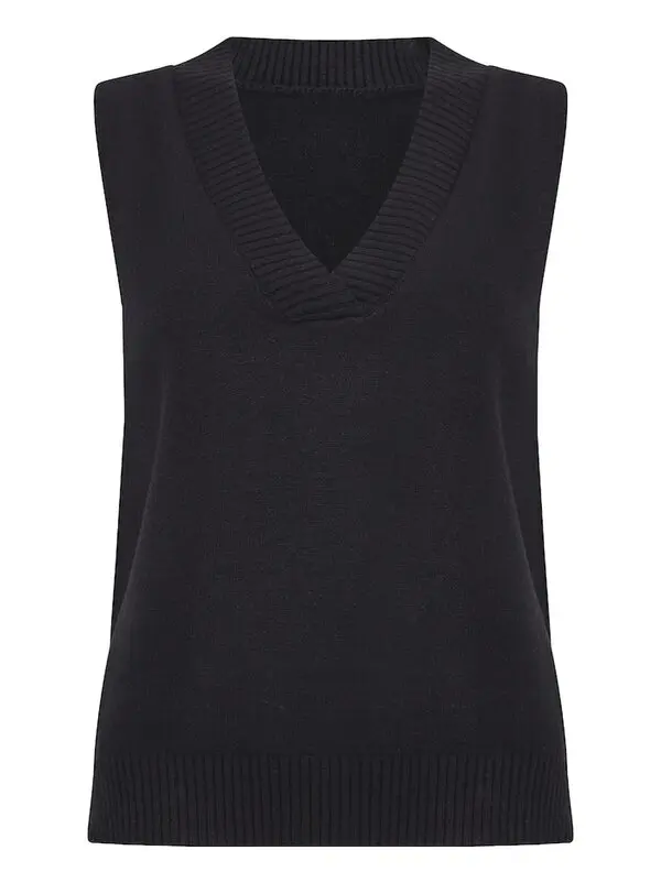 LULA-RU Vest Jumper - Black