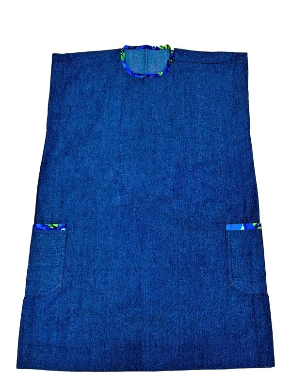 Chuks Collins Ajah Collection – Denim A-line Dress - Blue