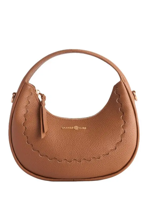 ORANGE CUBE Smile Hand Bag - Brown