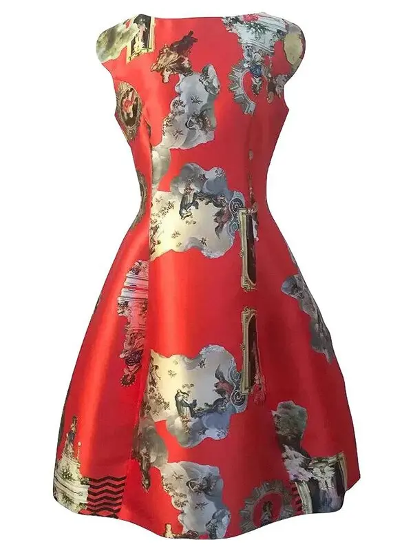 MAXJENNY Midi Dress C Sicily - Red