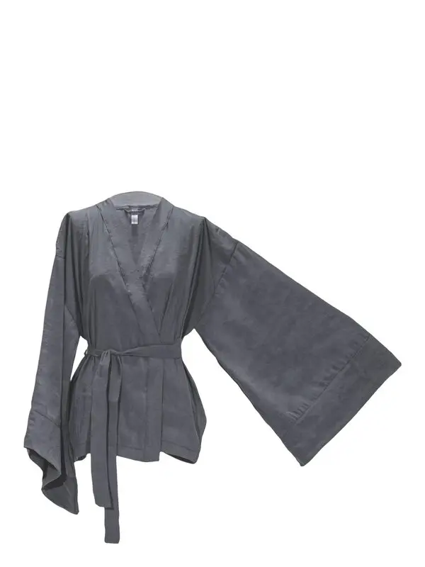 CEVA CU DICHIS Short Kimono Vegan Silk - Grey