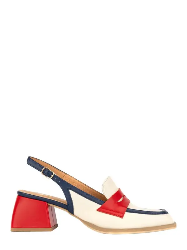 EMBASSY LONDON USA Diana Cream & & Blue - Red