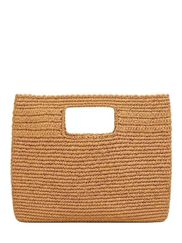 SUUD COLLECTION Neutrals Camel Tala Straw Bag - Beige