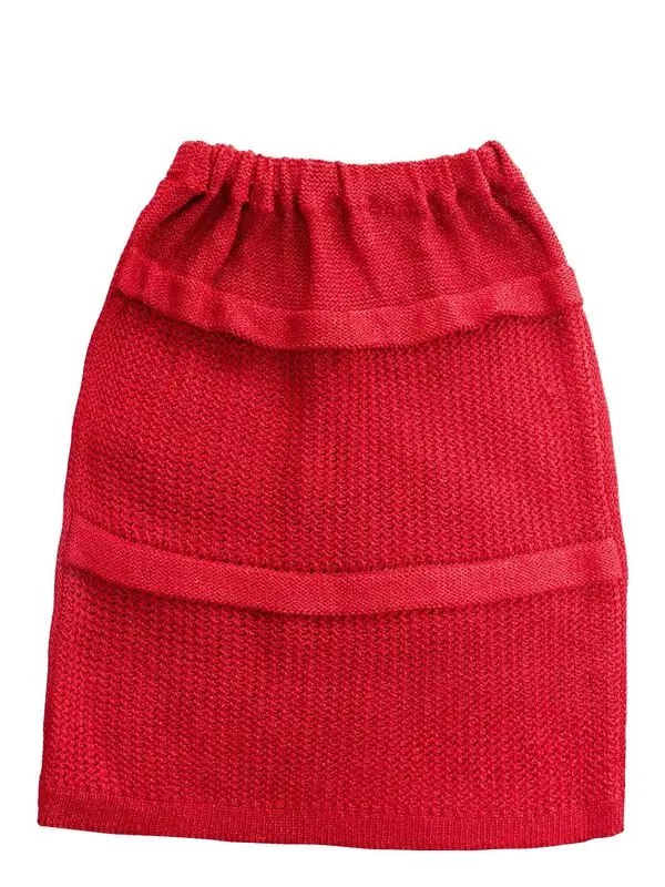 ABSURDE Knitted Skirt - Red