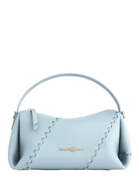 ORANGE CUBE Mosaic Baguette Bag Sky - Blue