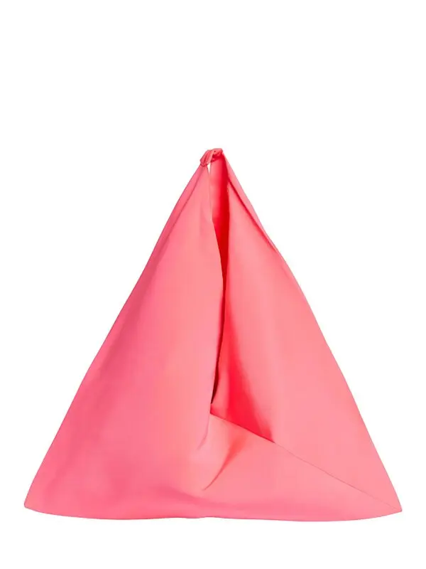 NIRAN White Faille Large Bag - Pink