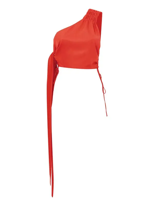 CANSU XI Luksor Top Vegan Silk - Red
