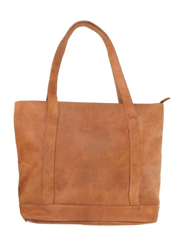 BERBER LEATHER Neutrals The Nador Tote Bag In Tan - Brown