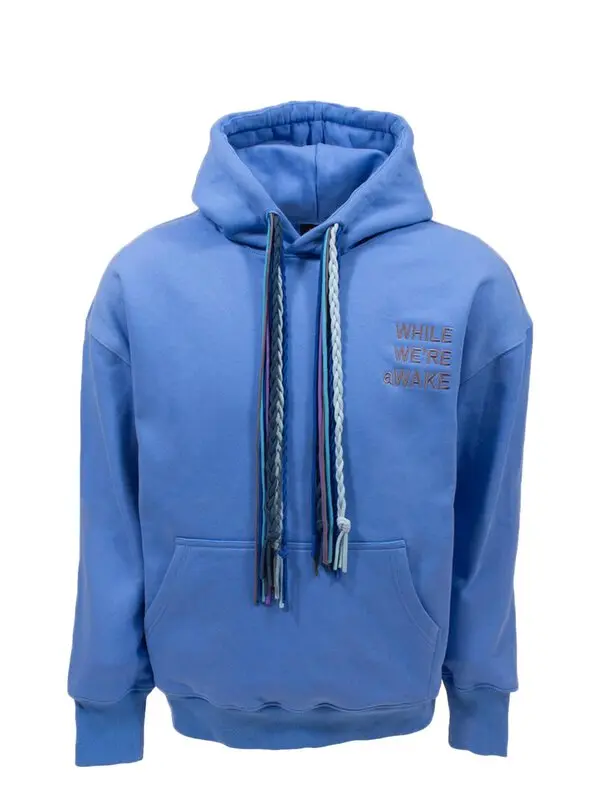 WHILE WE'RE AWAKE Multi String Light Hoodie - Blue
