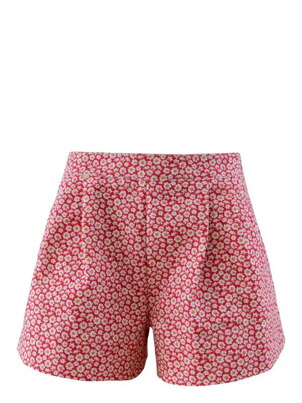 MY PAIR OF JEANS White / Pink Margarita Wide-shorts - White/pink