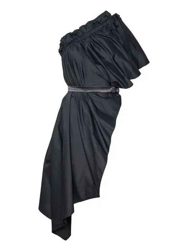 ARTISTA Nori One Shoulder Midi Top - Black