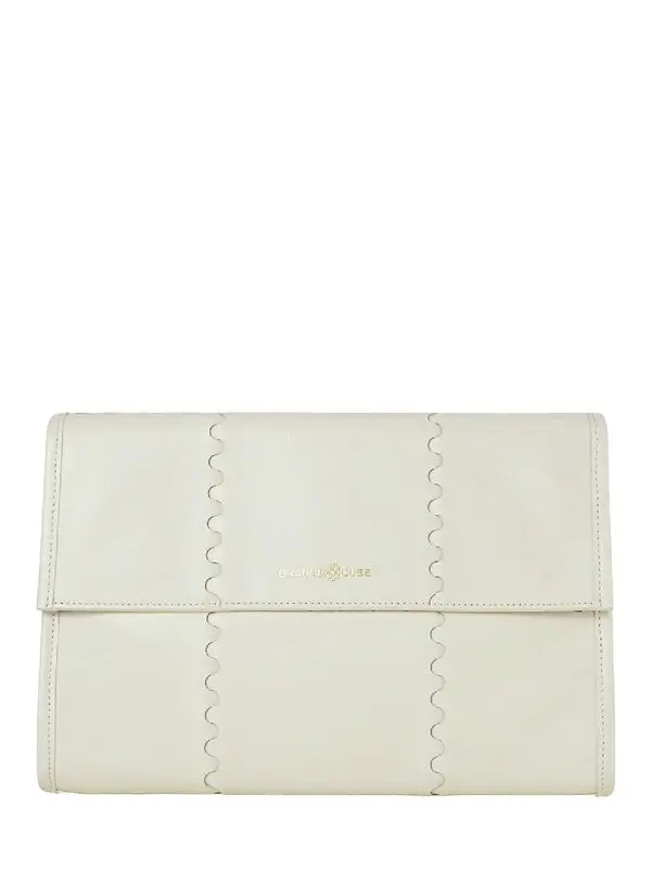 ORANGE CUBE Mosaic Messenger Bag - White