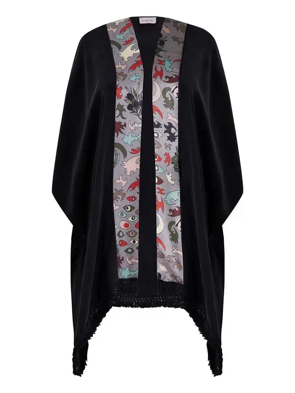 IODES Shadow Short Kimono - Black