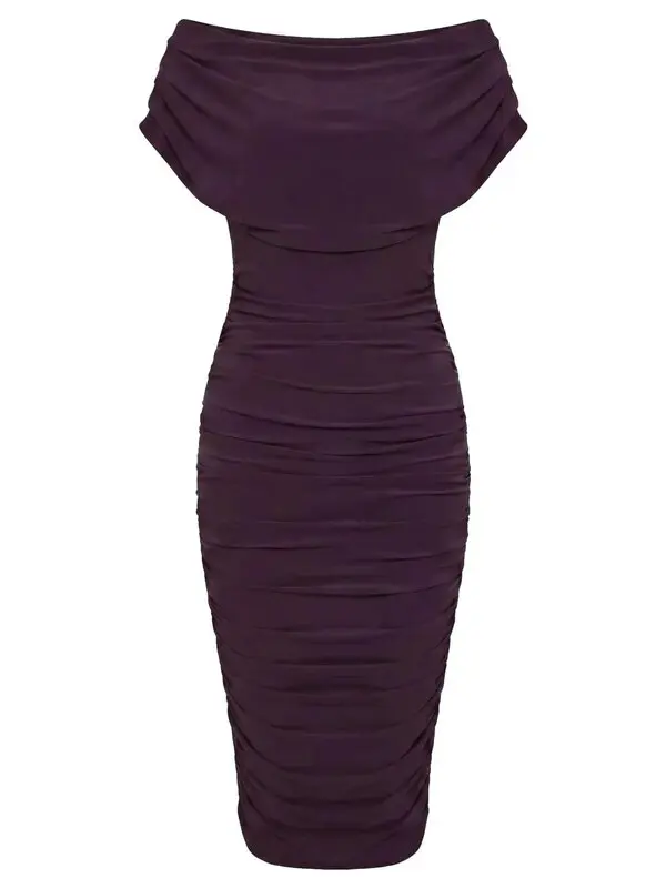 ATOM LABEL Oxygen Dress In Blackcurrant - Purple