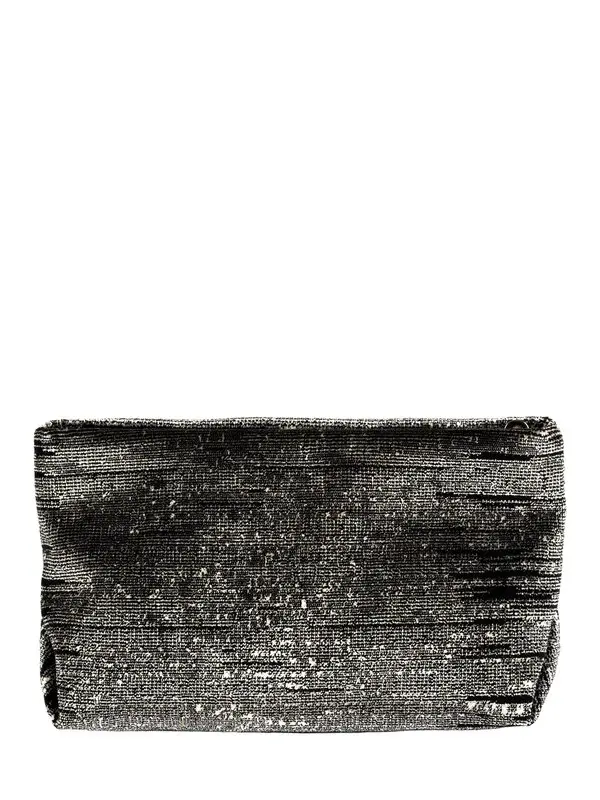 SJW BAGS LONDON Blenheim Velvet Clutch Bag - Grey