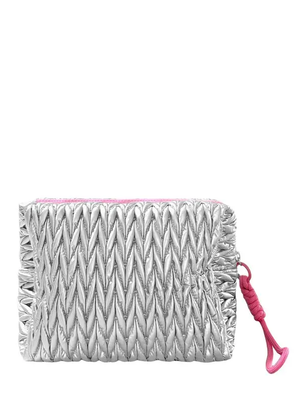 LILLY LOVES Squishy Make Up Bag - Silver