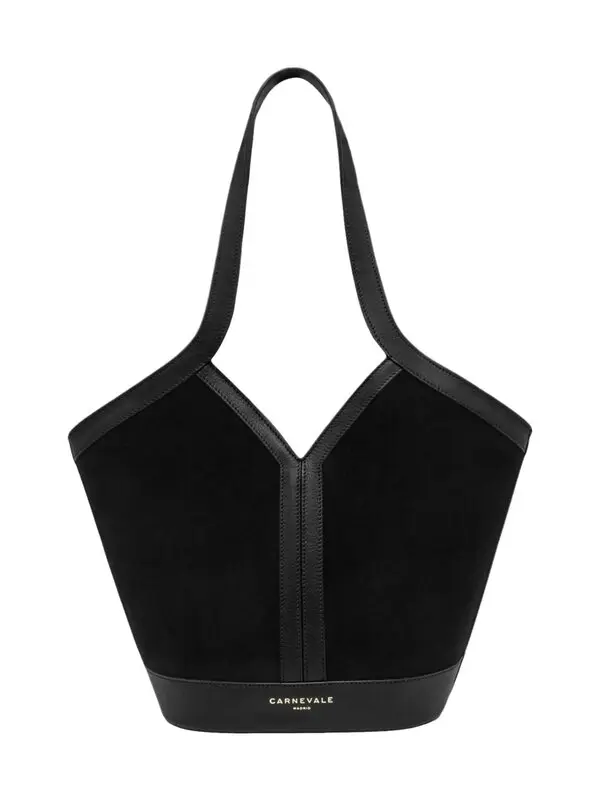 CARNEVALE Gaia Suede Bag - Black