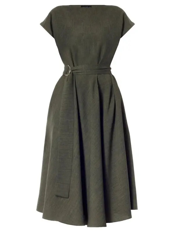 MEEM LABEL Stine Midi Dress - Green