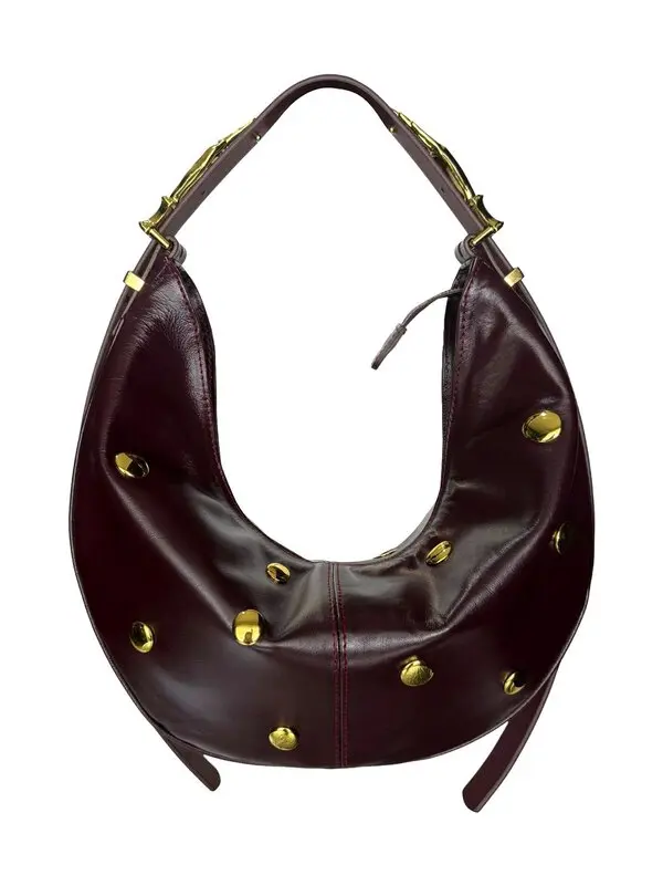 INDIGOLUSH Maxi Hobo Studded Gilded Lure Black Cherry - Red