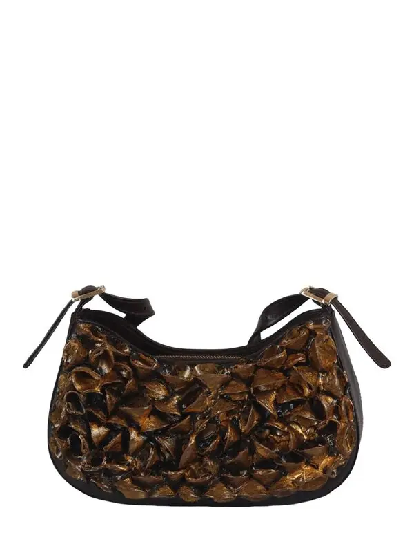 F3ROG BY RANA Honey Baguette Coral Bag - Brown