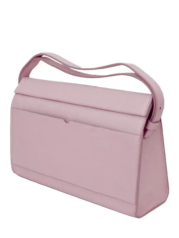 GODI. The Christy Handmade Adjustable Leather Shoulder Bag Candy - Pink