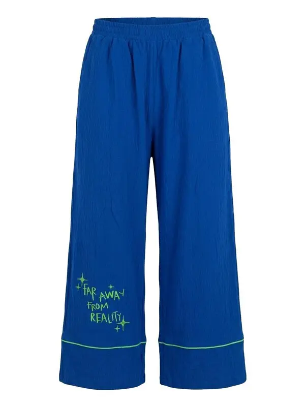KING NAKED Away From Reality Trousers - Blue