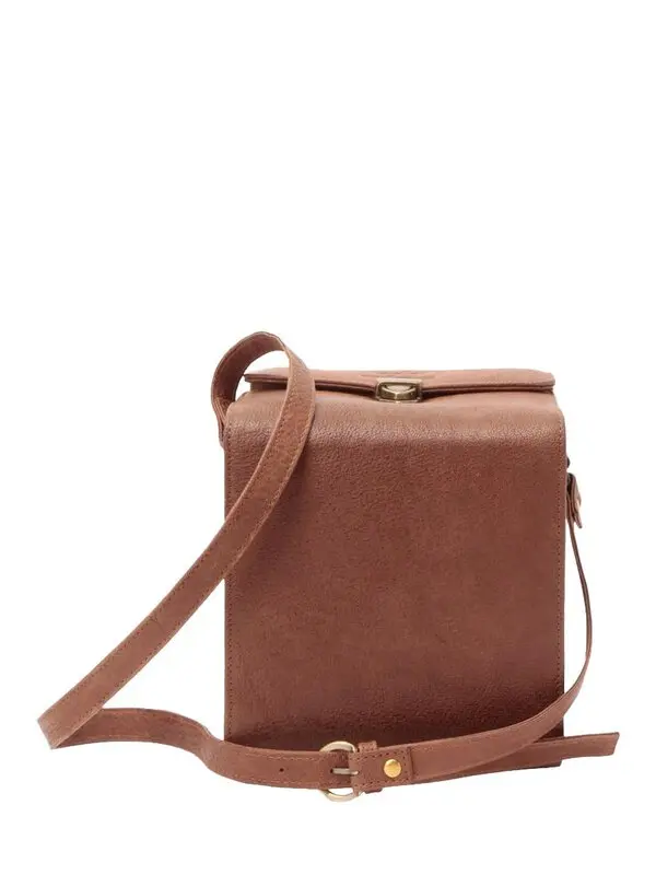 CHANEL JOAN ELKAYAM Small Leather Box Bag - Brown