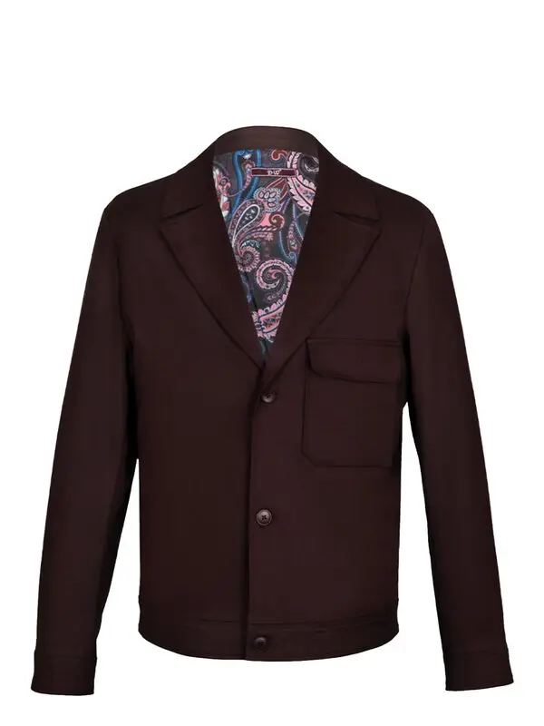 DAVID WEJ Ashford Relaxed Patch Pocket Jacket - Brown