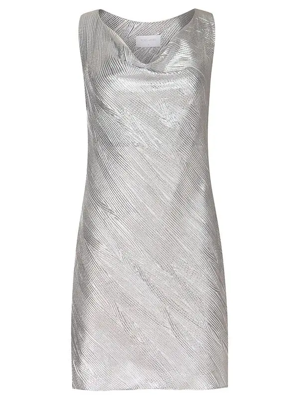 ROSES ARE RED Silver / Grey The Lou Mini Dress In Silver - Silver/grey