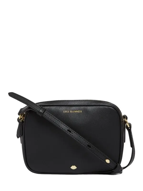 Lulu Guinness Cole Leather Crossbody Bag - Black