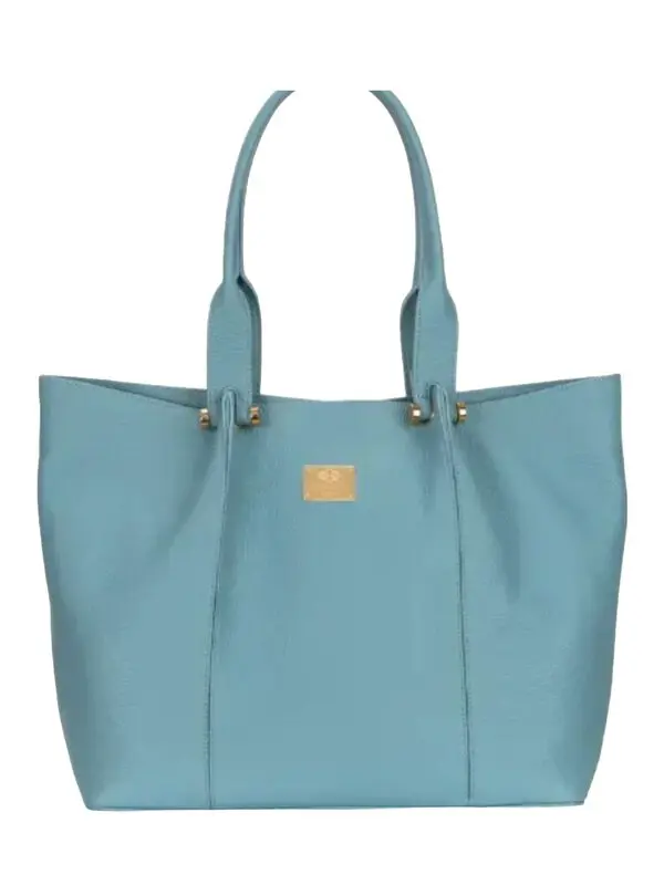 HENRY DANIEL ROMA Leather Shopper - Blue