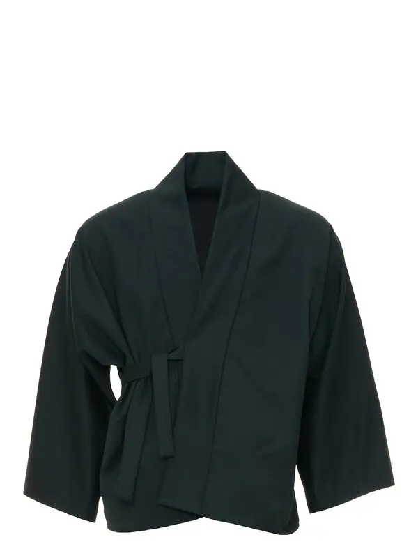 MOE Pine Wool Jacket Reversible - Green