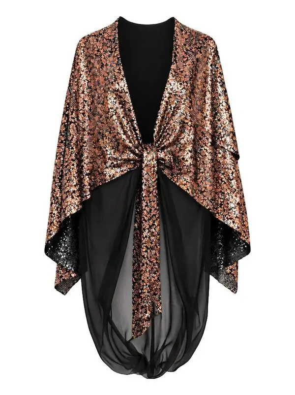 LUMINA ELIGMA Lumiere Sequin Kaftan - Black
