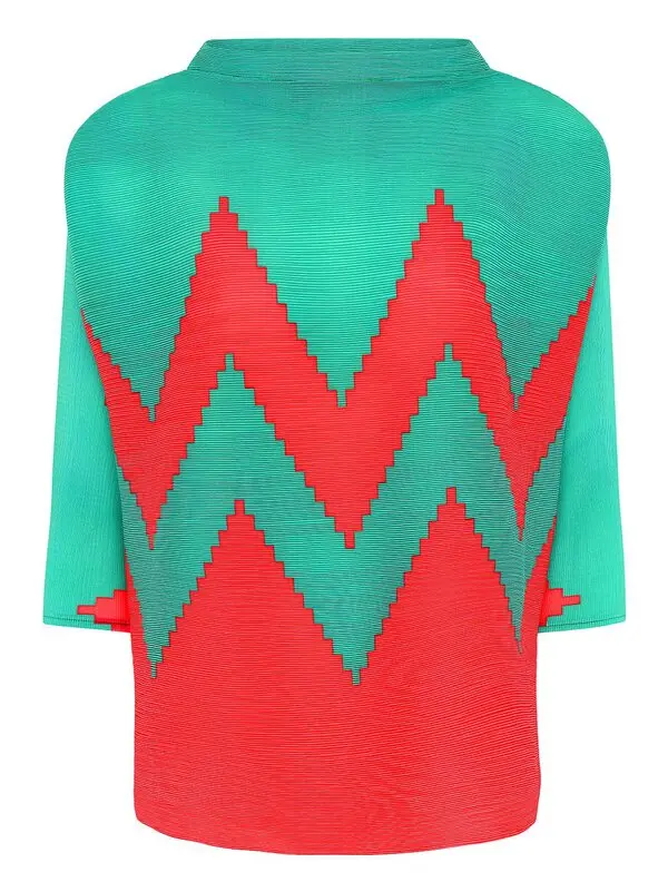BEATRICE VON TRESCKOW Green / Zig Zag Jumper - Red