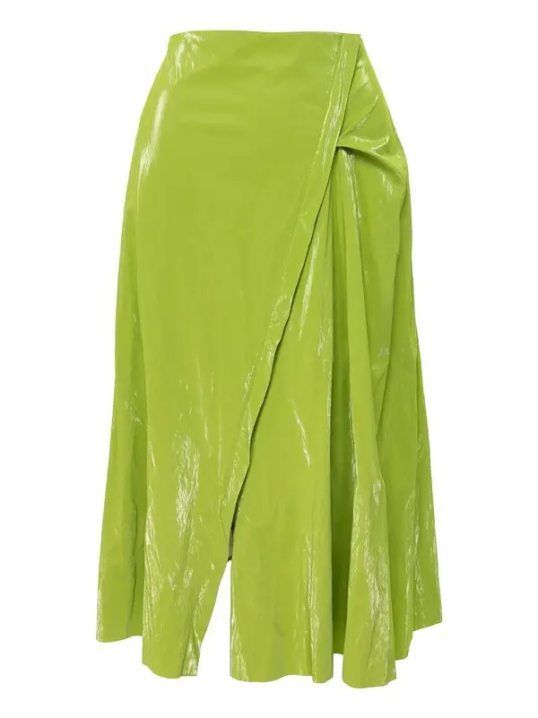 SILVIA SERBAN Asymmetrical Skirt - Green
