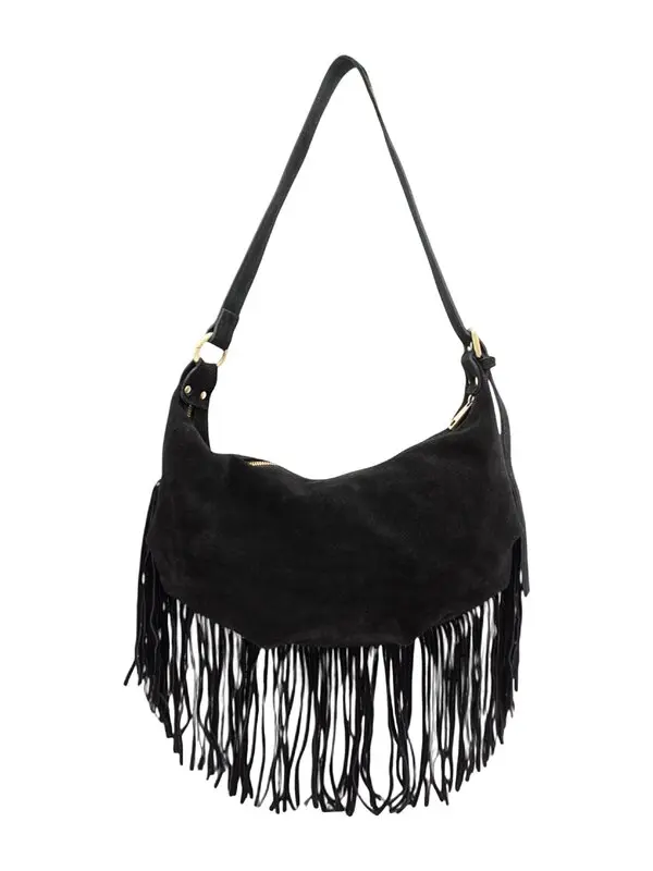 BOLSA NOVA HANDBAGS Dallas Suede Fringe - Black