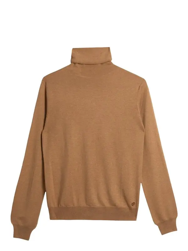 BEL CASHMERE Neutrals Annie Silk And Cashmere Sweater Camel - Beige