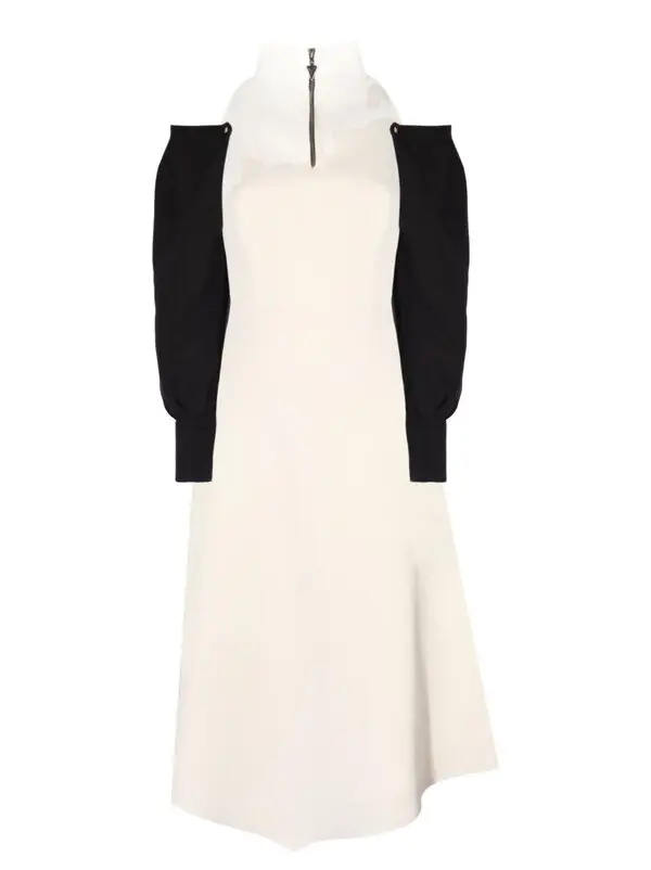 MIRIMALIST Arya Midi Dress Sleeves Off - White