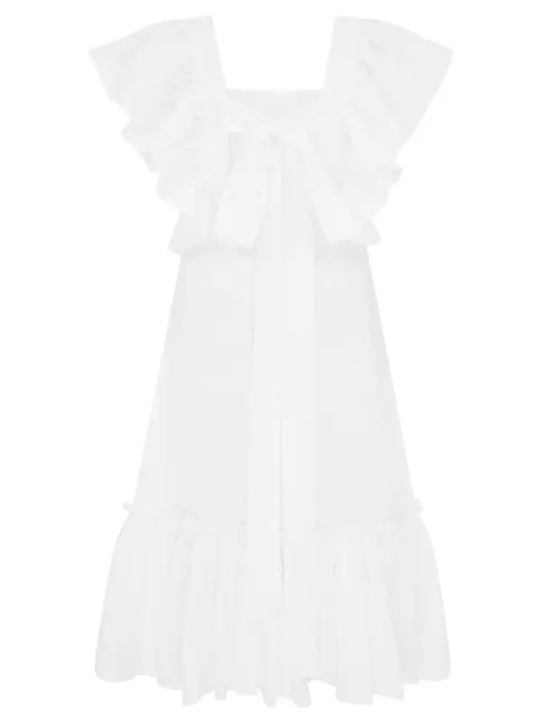 LISA THE LABEL La La Lady Peggy Lipton Short Dress - White