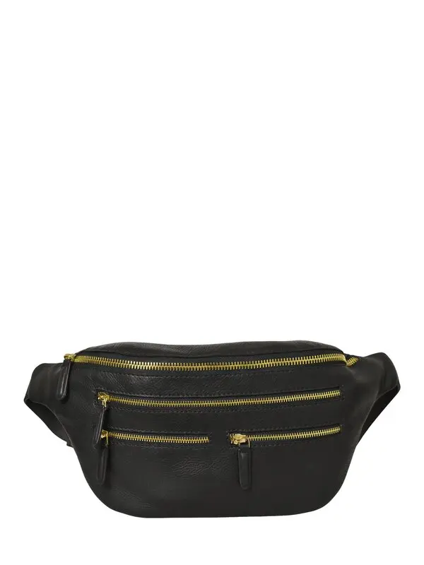 BELSAC Odine Leather Bumbag - Black