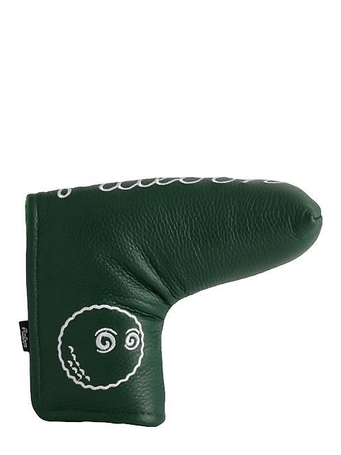 MALBON Brand-embroidered Leather Blade Cover - Forest