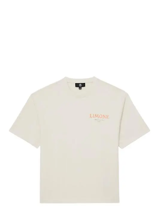 REISS Calvino Graphic-print Relaxed-fit Cotton T-shirt - White
