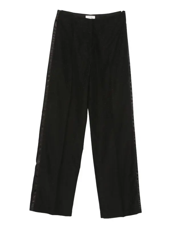 FORTE_FORTE Wool Blend Trousers - Black