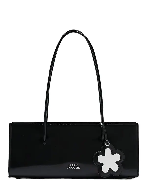 Marc Jacobs The Mirror Satchel Leather Shoulder Bag - Black