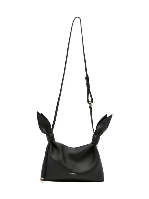 Loewe Scarf Mini Leather Shoulder Bag - Black