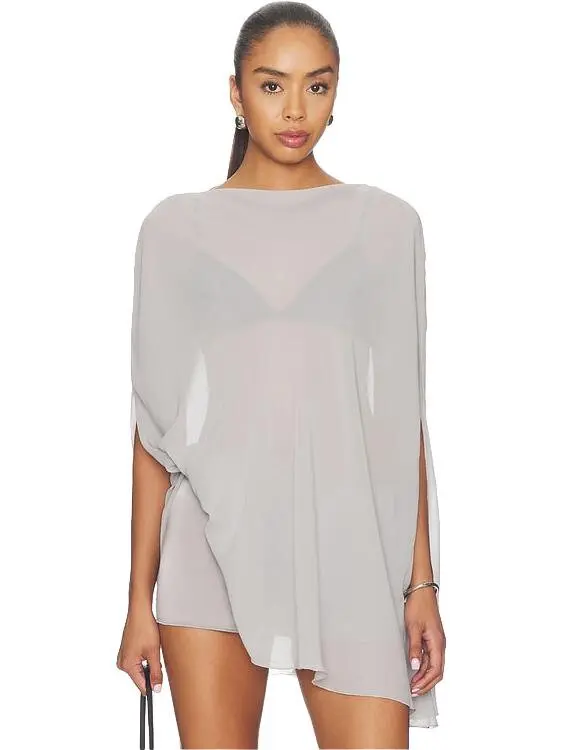 Lioness Aura Poncho In . Also - Grey