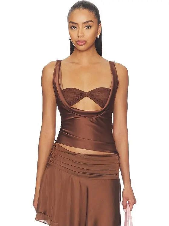 Lioness Delilah Top In . Also - Chocolate