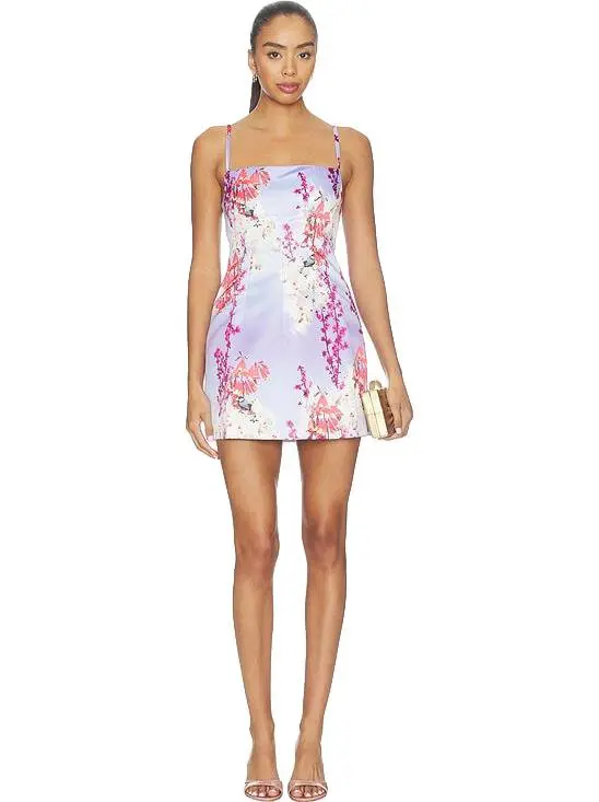 MUMA WORLD Fujiiro Stellio Mini Dress In . Also - Blue